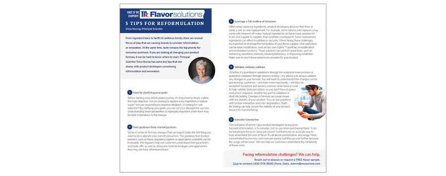 Voice of the Expert: 5 Tips for Reformulation
